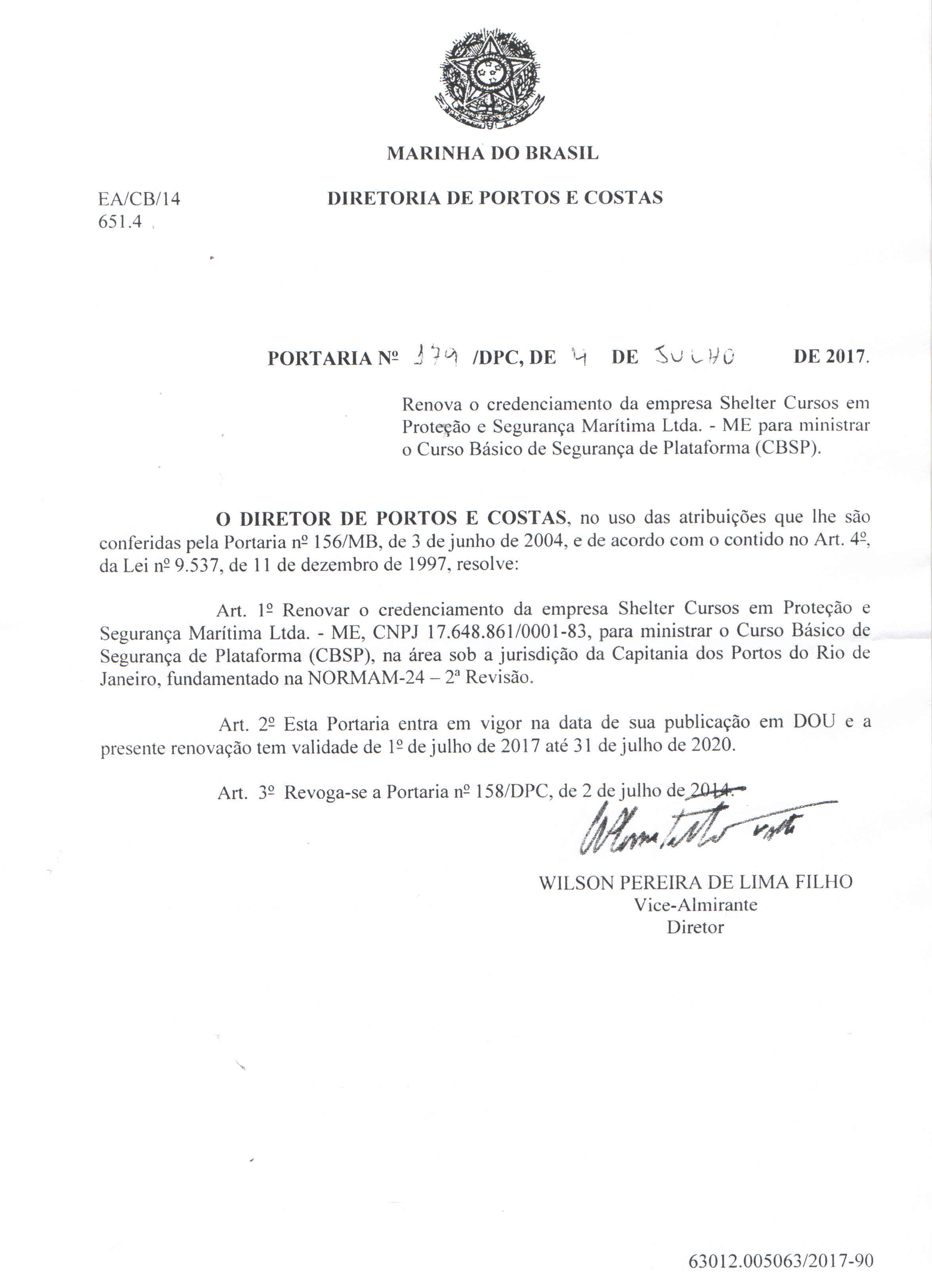 CBSP – Salvatagem – Curso Básico de Segurança de Plataforma